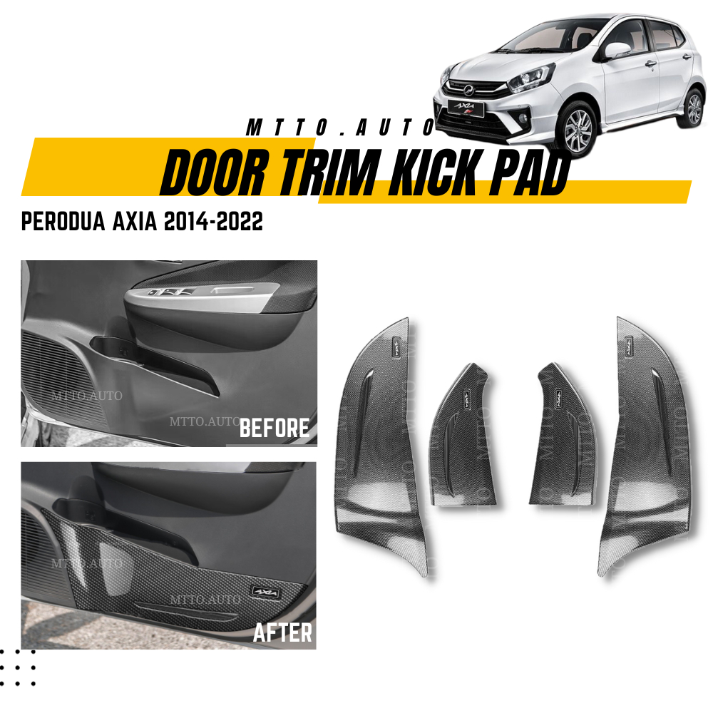MTTO Perodua Axia 2014-2022 Interior Car Door Trim Kick Pad Frame Panel ...
