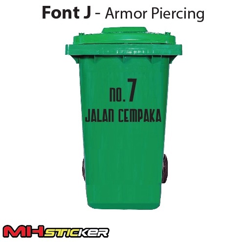 Custom Sticker Address Alamat for Dustbin / Tong Sampah (Home) | Shopee ...