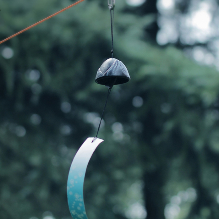 Camping Wind Bell Japanese Furin Wind Chime Nambu Cast Iron Iwachu Bells Set | Shopee Malaysia