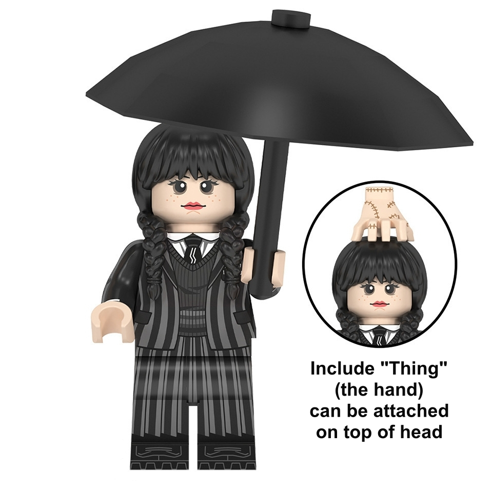 Wednesday Addams with Thing Minifigure | Shopee Malaysia