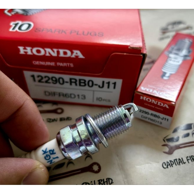 12290-RBO-J11 / DIFR6D13 - HONDA CITY T9A GM6 , JAZZ GK T5A , BRV SPARK PLUG IRIDIUM NGK (1 SET ...