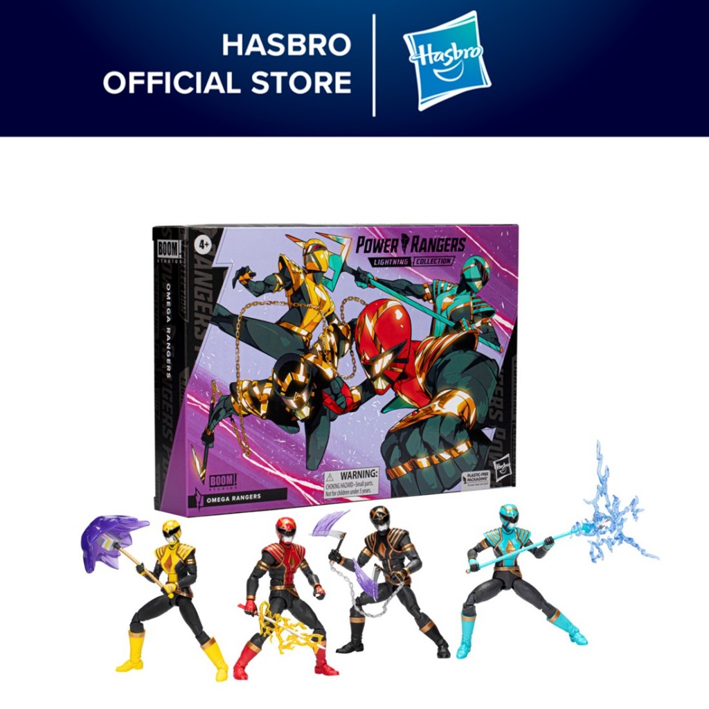 Power Rangers Lightning Collection Omega Rangers Action Figures (4 Pack ...