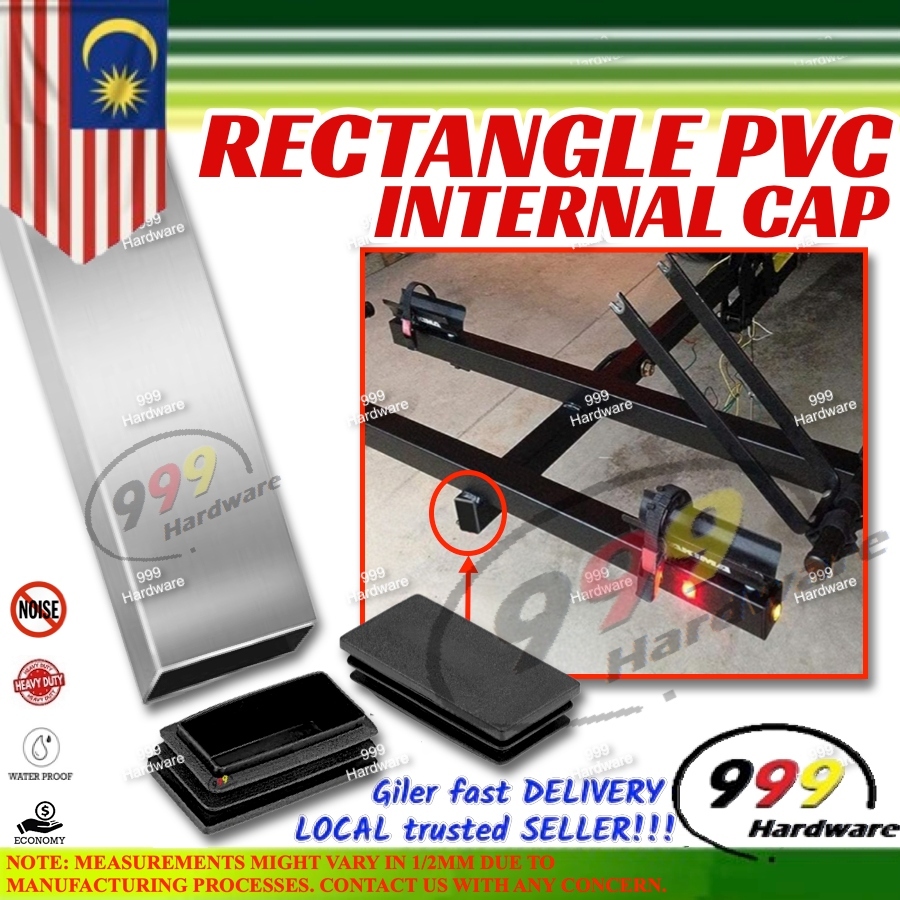 999 RECTANGLE PVC INTERNAL CAP / INNER BOTTOM LEG TIP / FURNITURE FEET ...