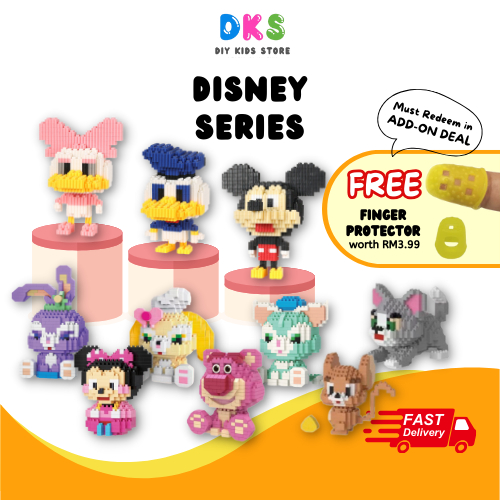 【DISNEY】Mini Building Block Tom Jerry Mickey Minnie Daisy Cute Cartoon ...