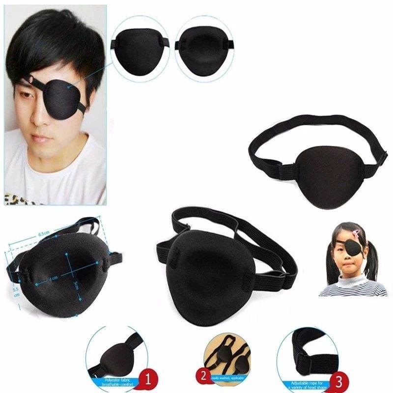 Adult Child Single Eye Cover Eyeshade One-eyed Cover Portable Soft Eye ...
