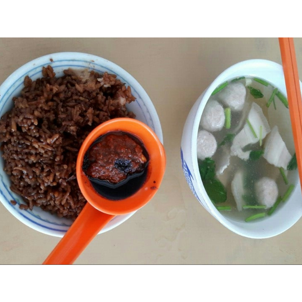 Penang Boon Siew Food Court - Zheng Xiang Yam Rice + Mixed Pork Soup ...
