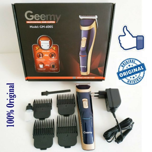 Geemy GM 6005 Professional Hair Clipper Rechargeable Hair Trimmer ...