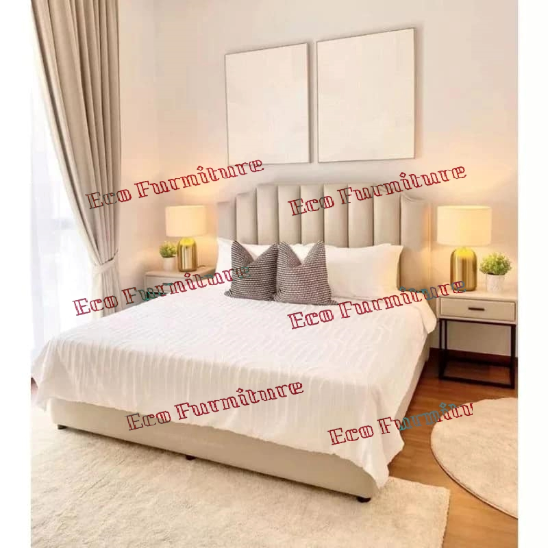 Katil Kain Divan Katil Single Super Single Queen King Tambah Foam Tilam ...