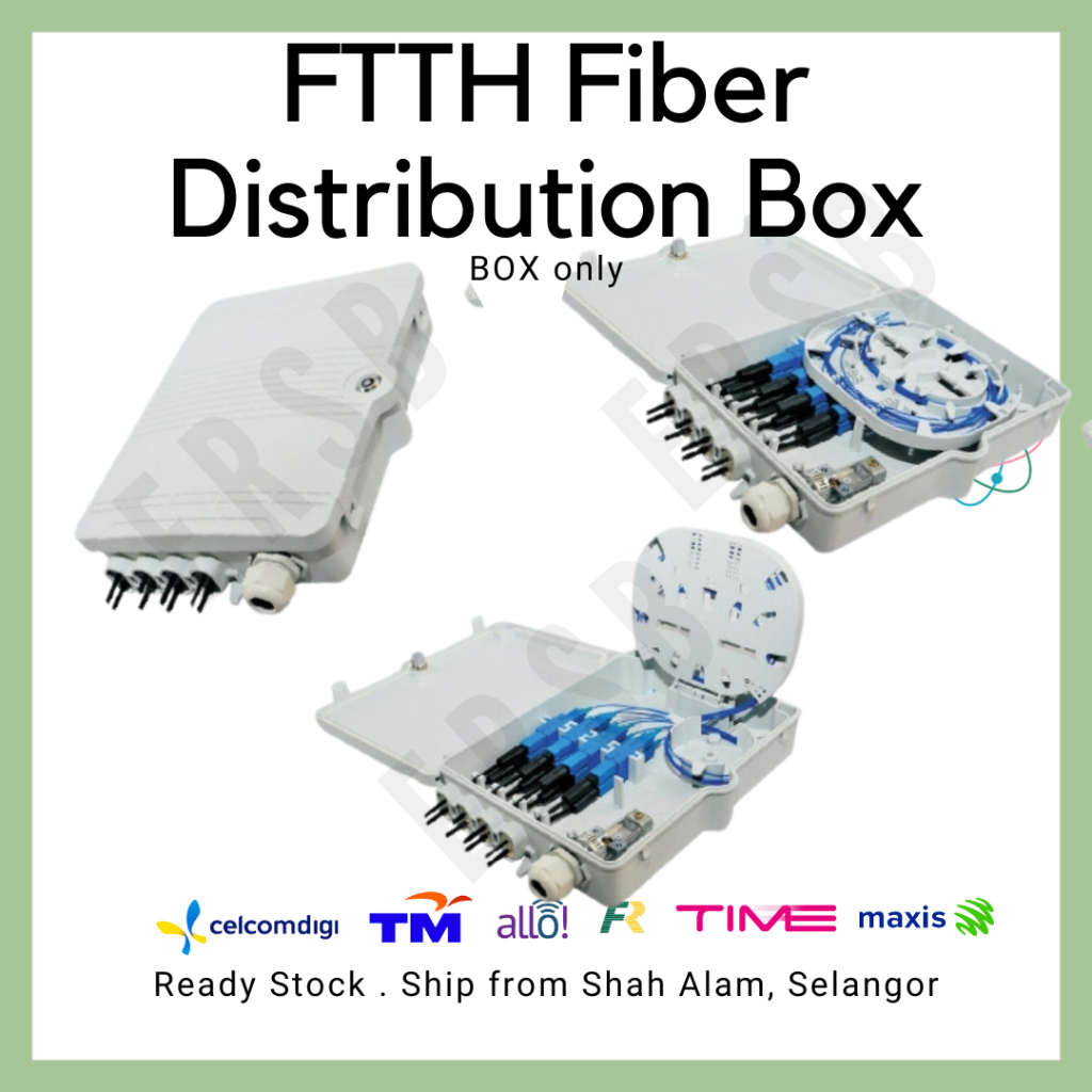 FTTH Fiber Distribution Box 8core (Box only) | Shopee Malaysia