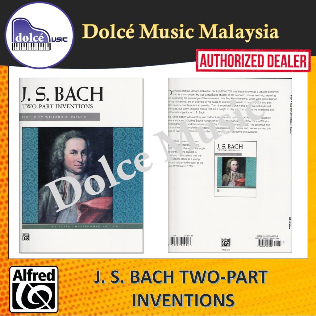 Alfred - J.S. Bach Two-part Inventions | Shopee Malaysia