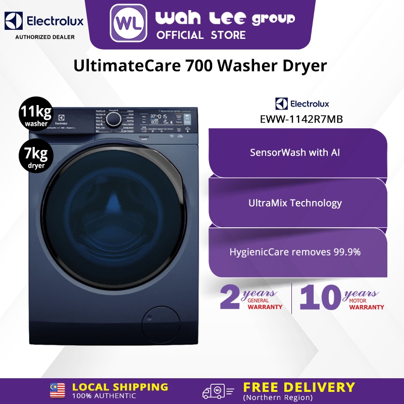Electrolux 11kg (Wash)/7kg (Dry) UltimateCare 700 Front Load Washer ...