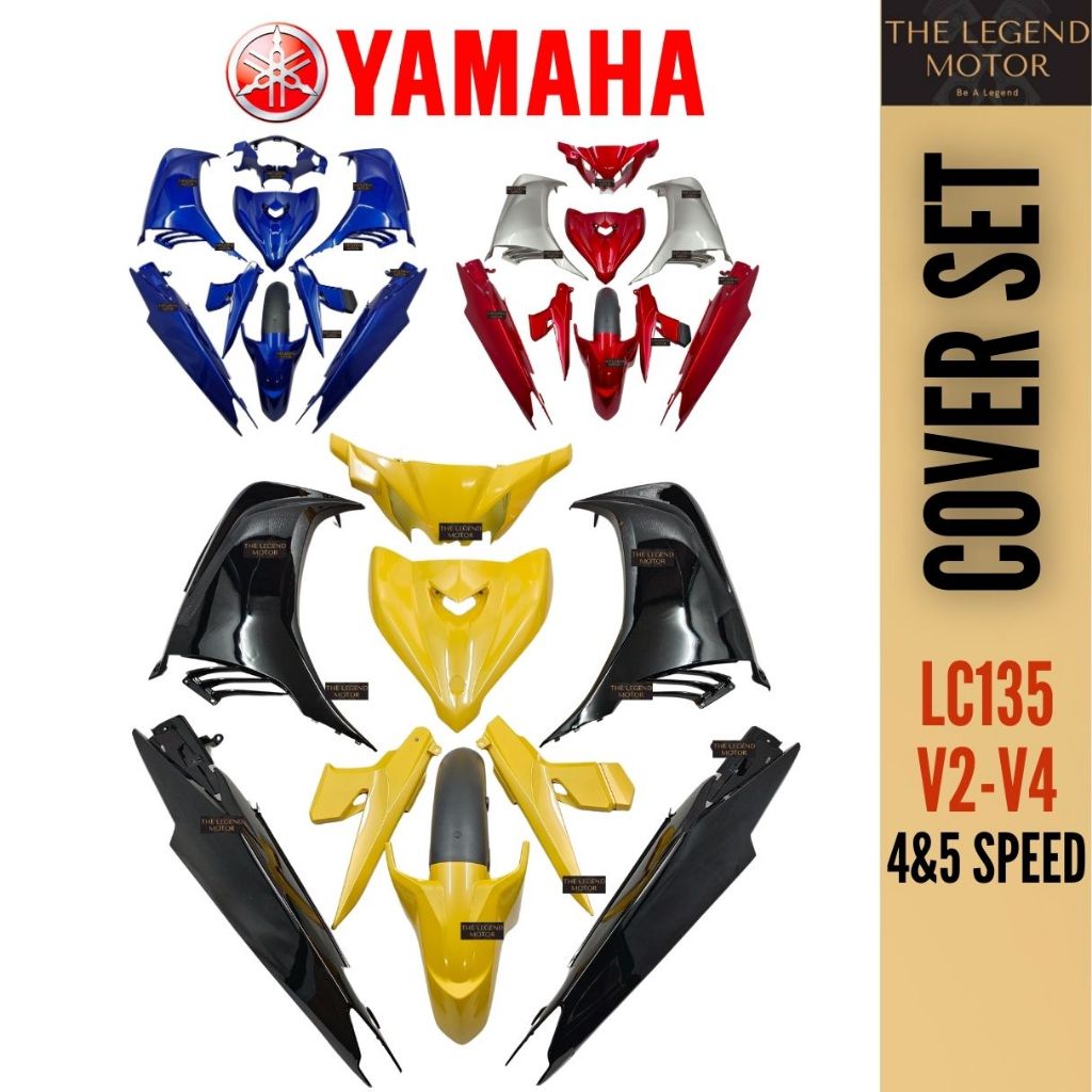 YAMAHA LC135 LC 135LC V2-V4 4S 5SPEED Body Kaver Kaverset Caver ...