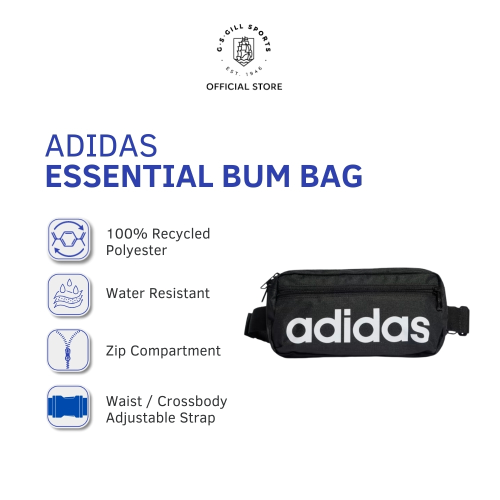 Adidas HT4739 Essential Bum Bag Men Women Waist Bag or Crossbody Bag ...