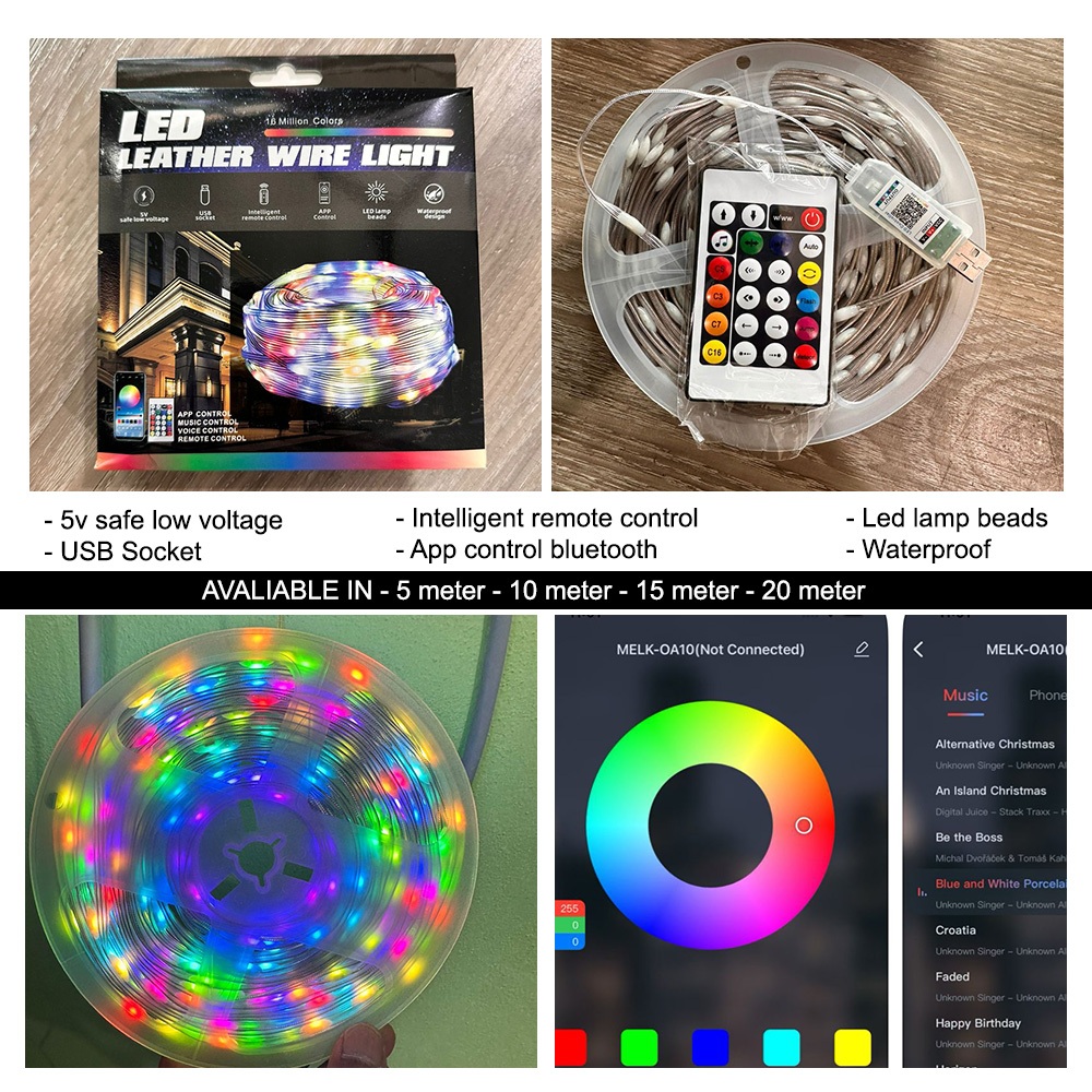 WATERPROOF RGB USB Led beads colour change avaliable in 5 metre - 20 ...