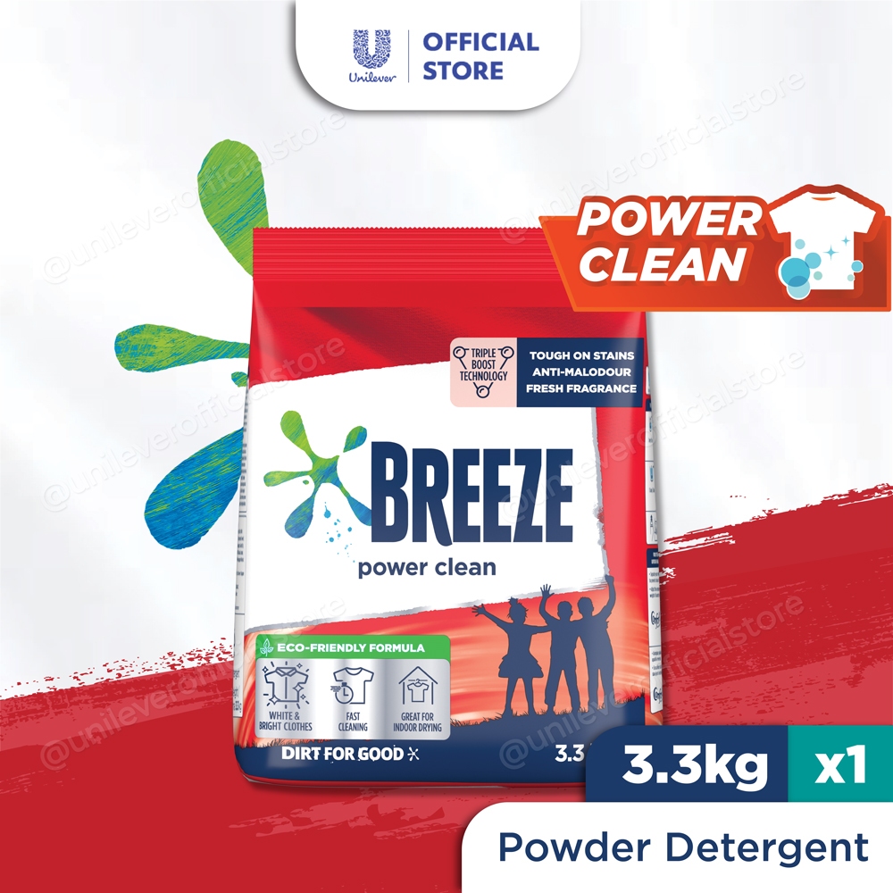 Breeze Detergent Powder Power Clean (3.3kg) | Shopee Malaysia