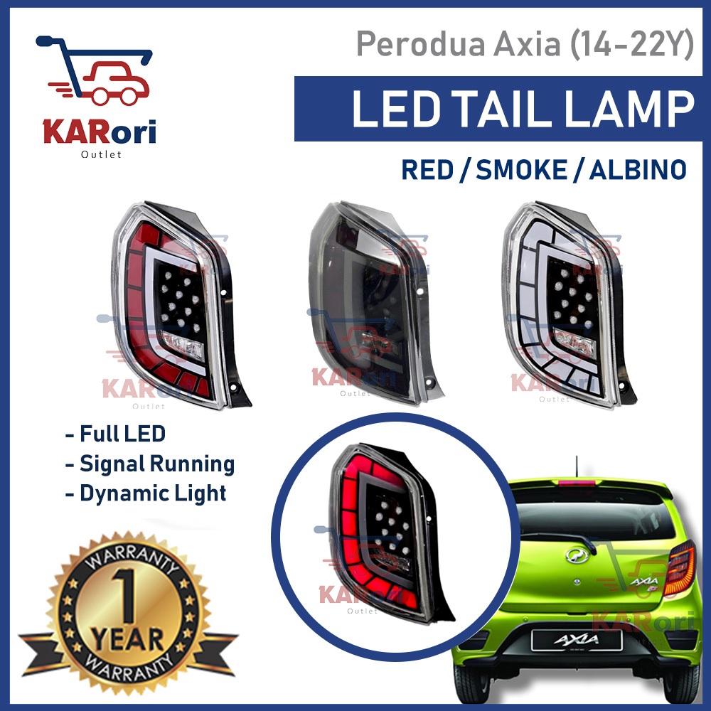 PERODUA AXIA 2014 - 2022 Galaxy Design Dynamic Tail Lamp With Signal ...