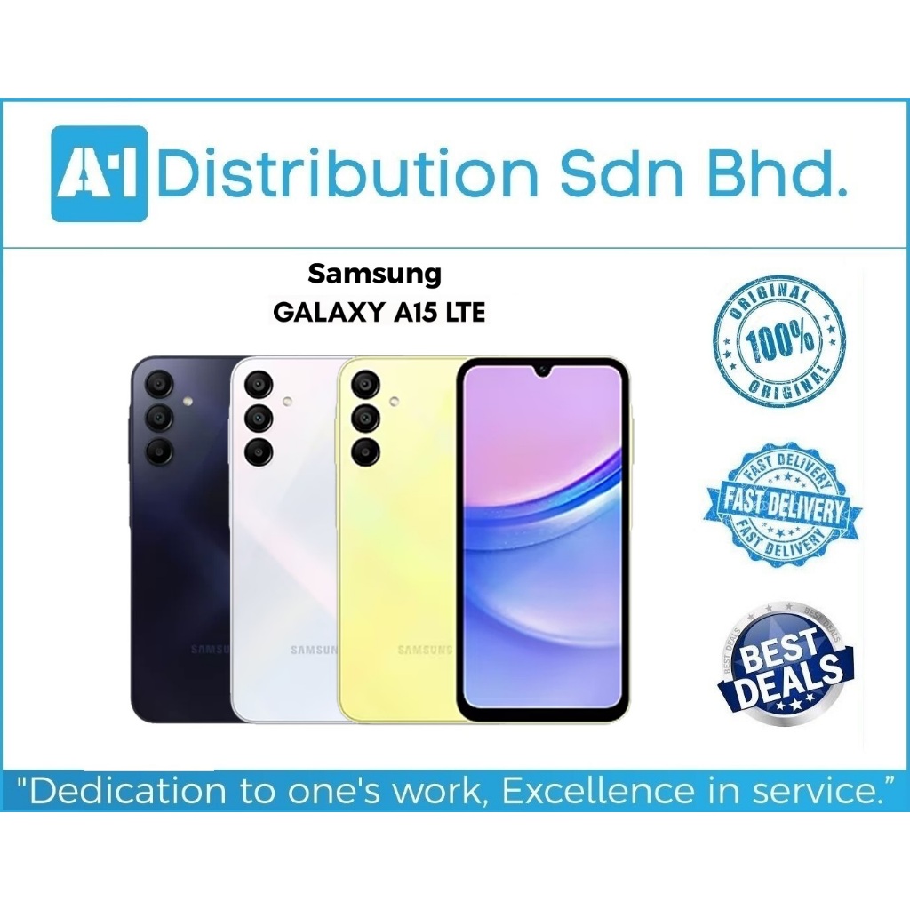 Samsung Galaxy A15 LTE [ 8GB + 256GB ] (100% Original Samsung Malaysia ...