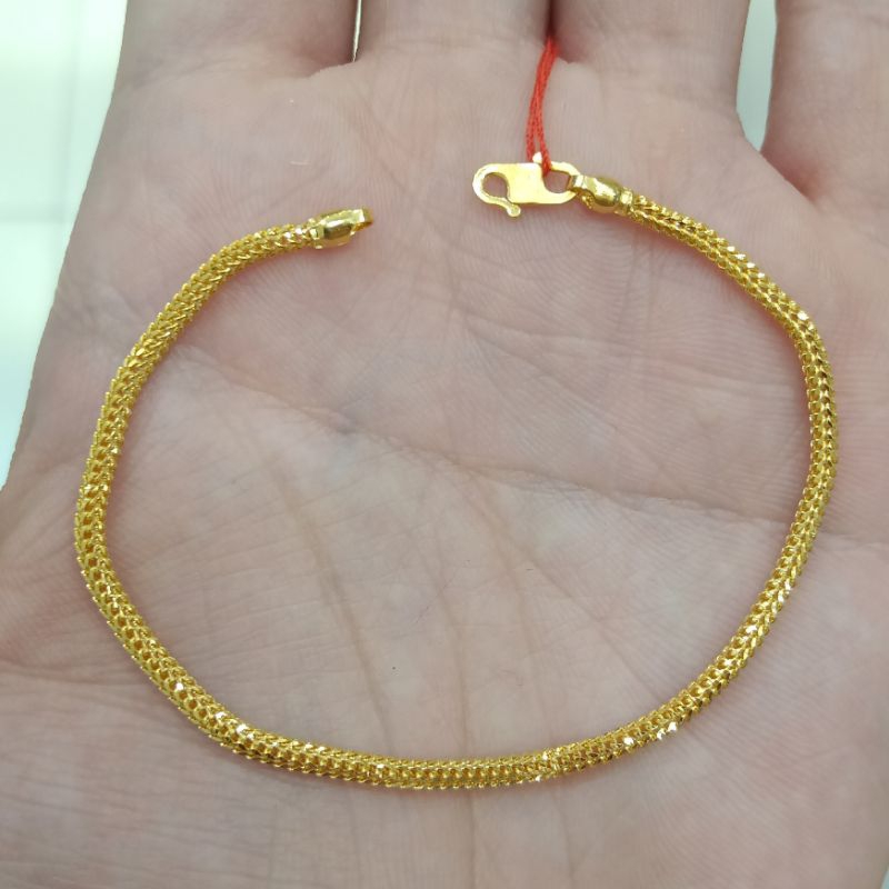 916 Solid Gold Pandora Bracelet Gelang Tangan Padu Emas 916黄金潘多拉手链 ...