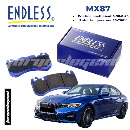 (BMW G20 PERFORMANCE/SUPRA A90 GR) ENDLESS BRAKE PAD MX87 TYPE 700°C ...