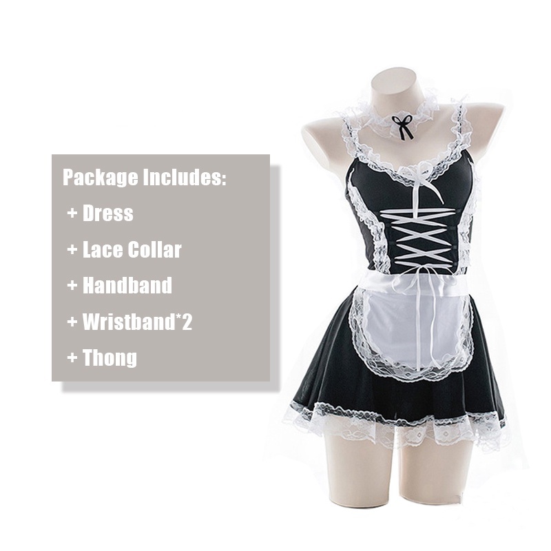 Maid Costume Cosplay Servant Anime Role Play | Shopee Malaysia