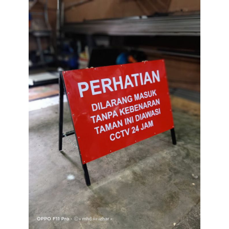 PAPAN TANDA PONDOK PENGAWAL (KAMERA LITAR TERTUTUP) | Shopee Malaysia