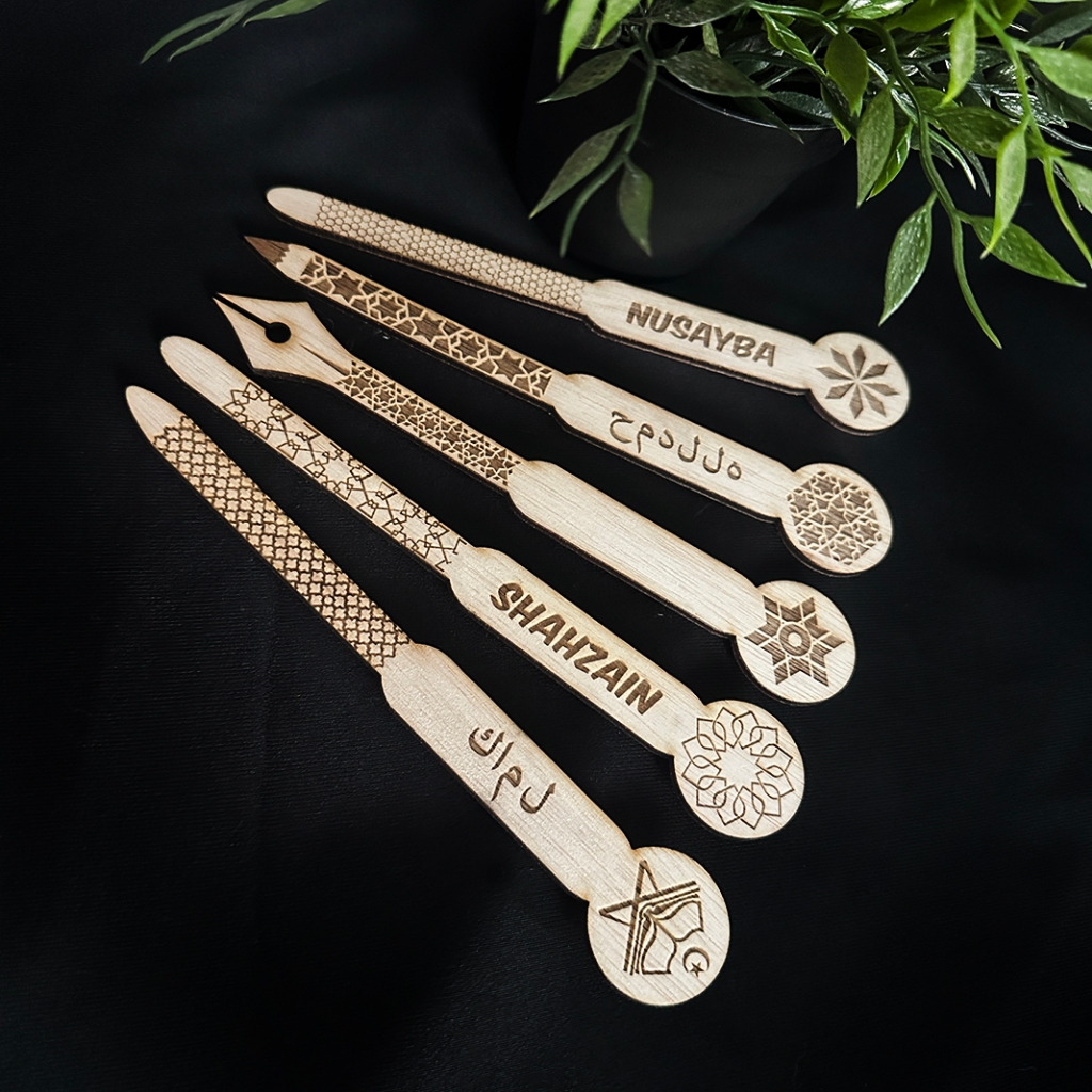 Penunjuk Penanda Buku Al-Quran Percuma Ukiran Laser Kayu Bookmark FREE ...