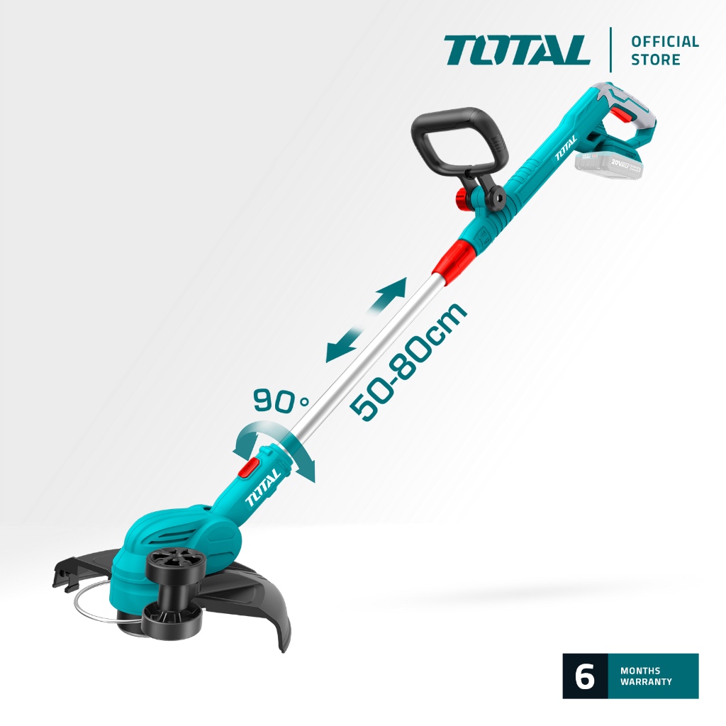 TOTAL Li-ion Grass Trimmer (Line Length 5M/Cutting Length 300mm/20V ...