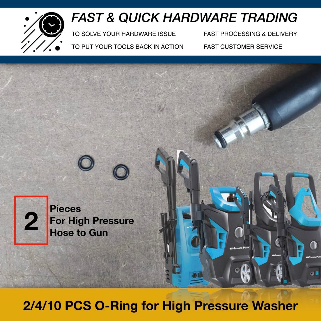 2 4 10pcs O-Ring Hose Gun To Connect Hose to Spray Gun WaterJet High ...