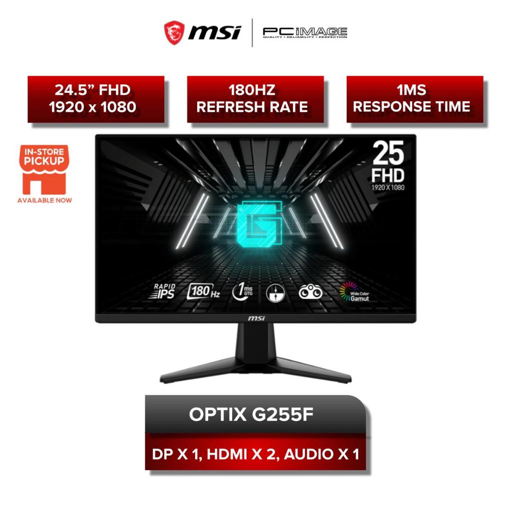 MSI OPTIX G255F 1MS 180Hz FHD 24" RAPID IPS ESPORT GAMING MONITOR ...