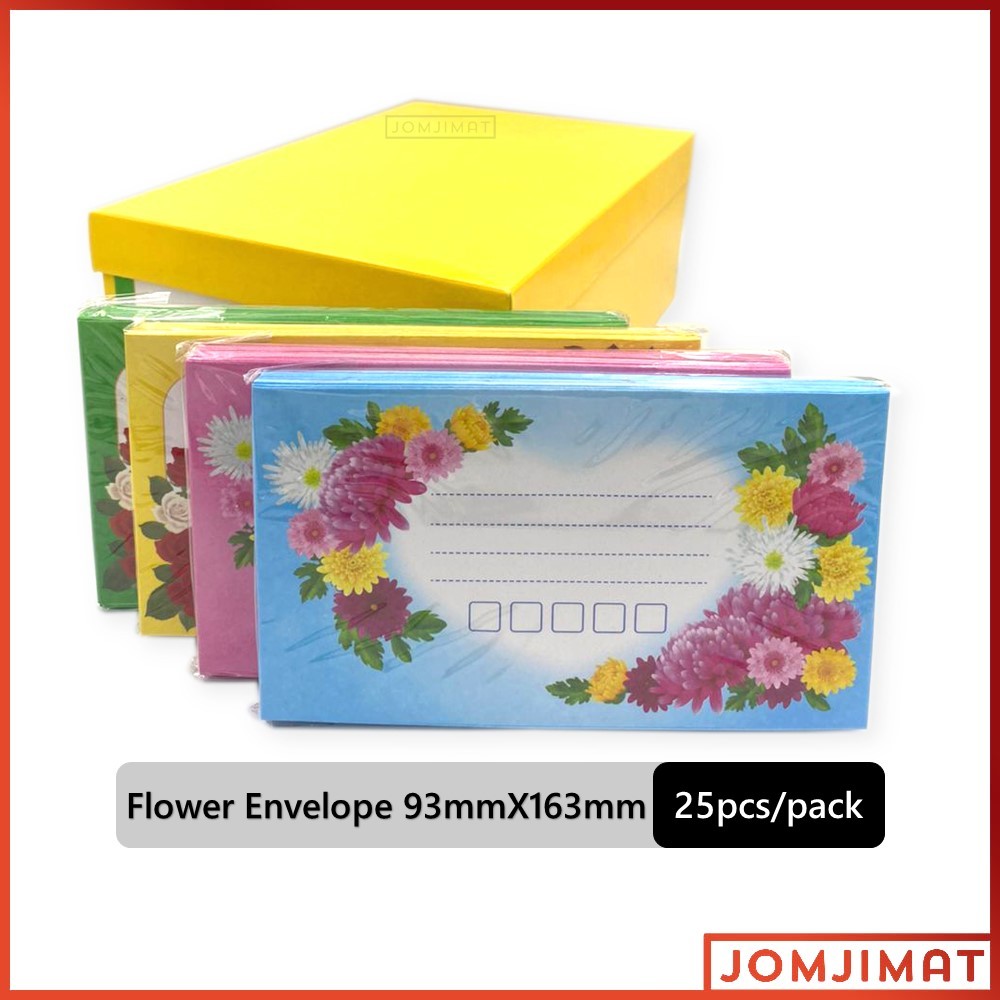 Small Fancy Flower Envelope 163mmX93mm (6.42X3.66'inch) 25pcs/pack ...