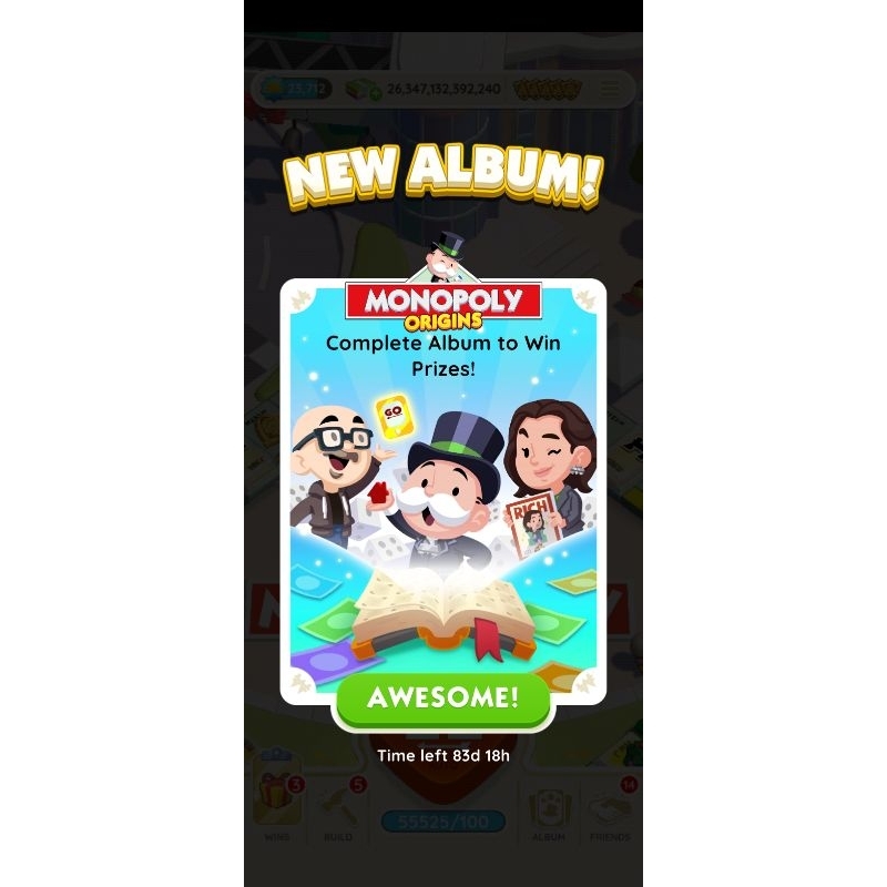 Monopoly Go Sticker [MONOPOLY ORIGINS] 1 star⭐ | Shopee Malaysia