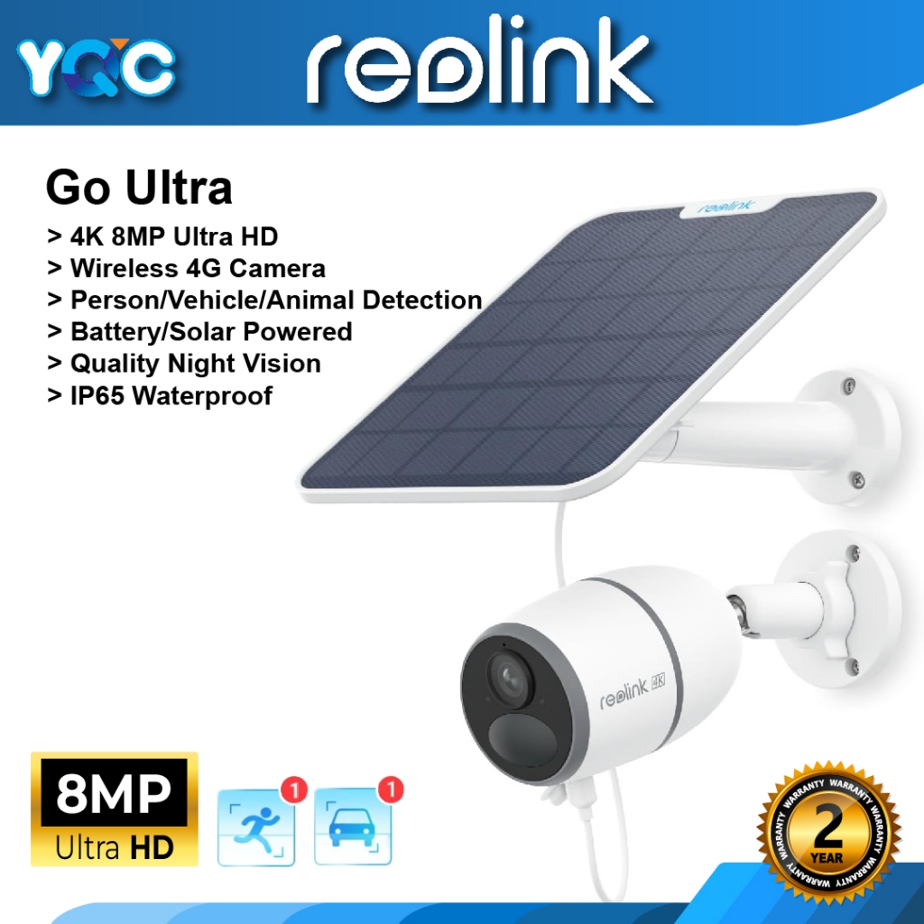 Reolink Go Ultra 8MP Simcard 4G LTE IP Security CCTV Outdoor Wireless ...