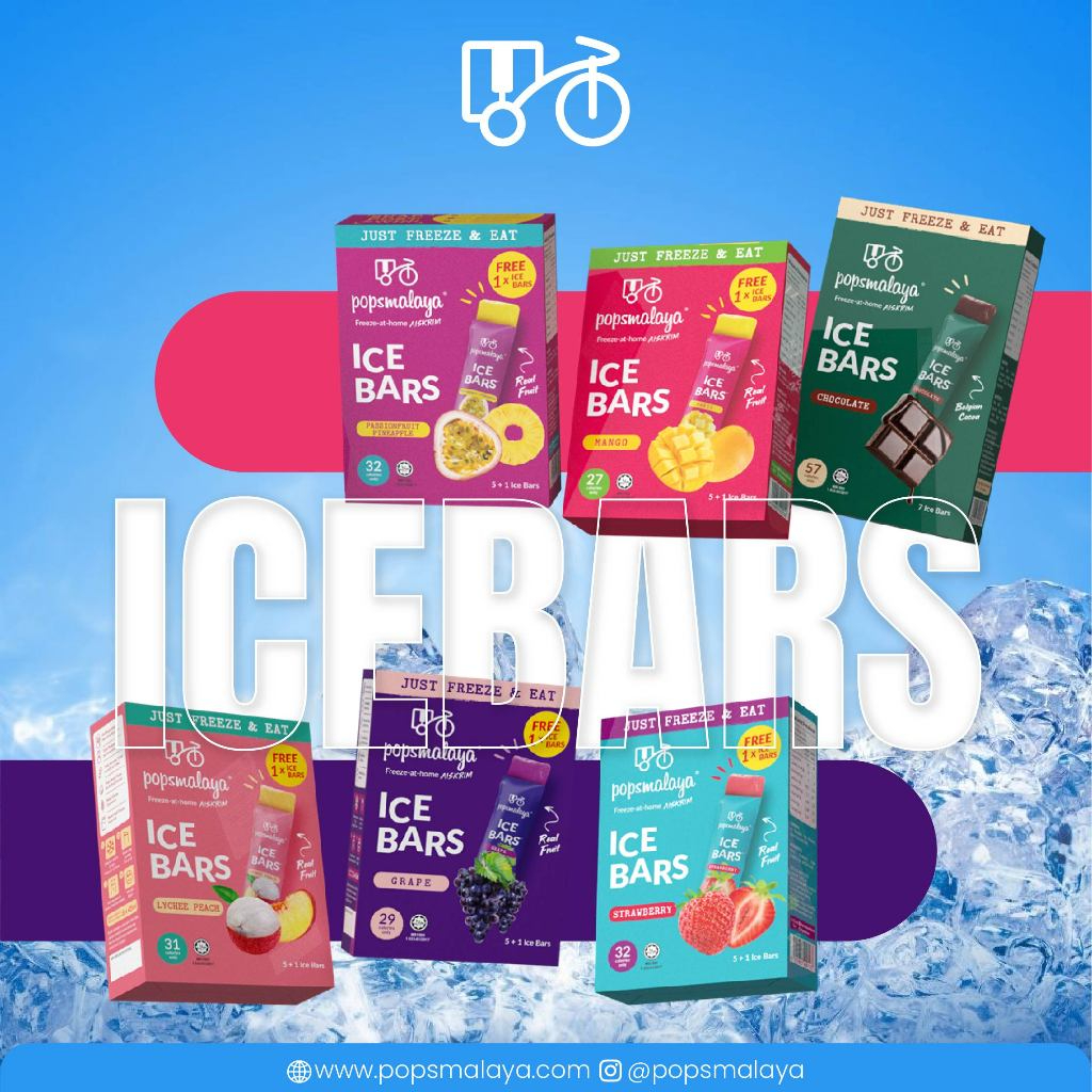 Aiskrim Pops Malaya Ice Bars (Aiskrim Boleh Pos Pertama Malaysia)!! | Shopee Malaysia