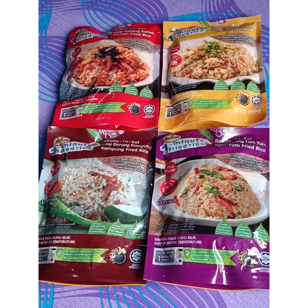 Bentoree 1-Minute Fried Rice / Nasi Goreng Segera (Ready To Eat) 210g ...