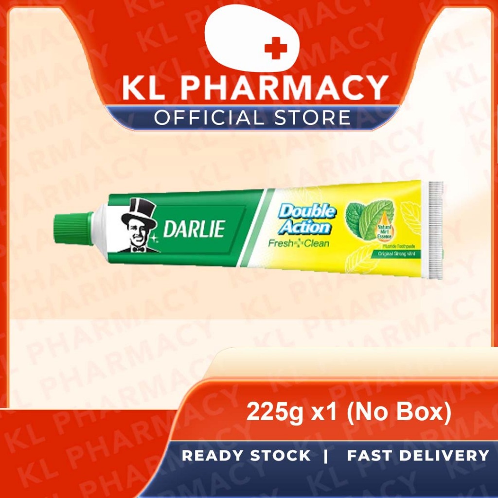 Darlie Double Action Fresh Strong Mint 225g x 2 (No free mug)/ 225g x1 ...