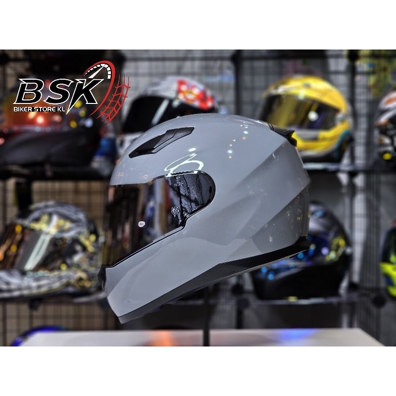 Original Faseed F-816 Cement Grey Full Face Helmet | Shopee Malaysia