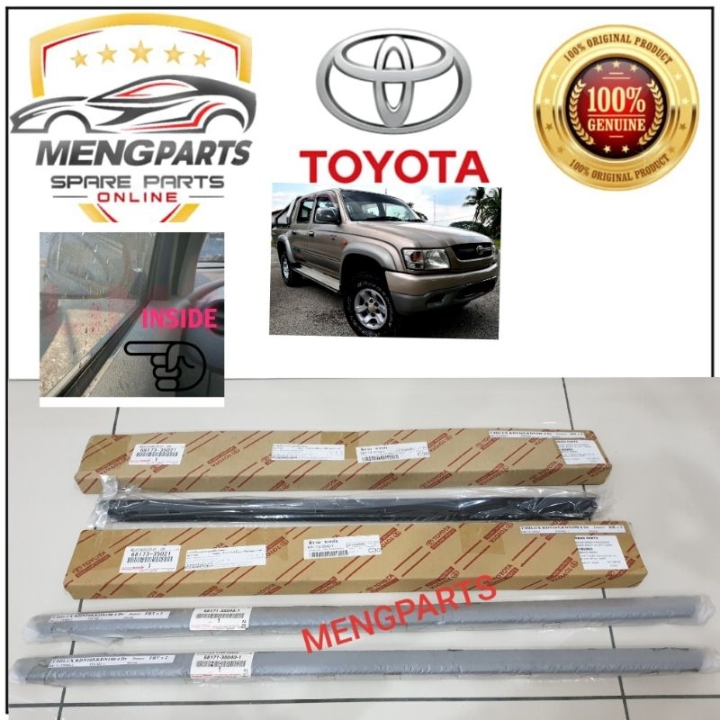 ORIGINAL TOYOTA HILUX SR TURBO KDN165 & KDN190 DOOR INNER MOULDING ...