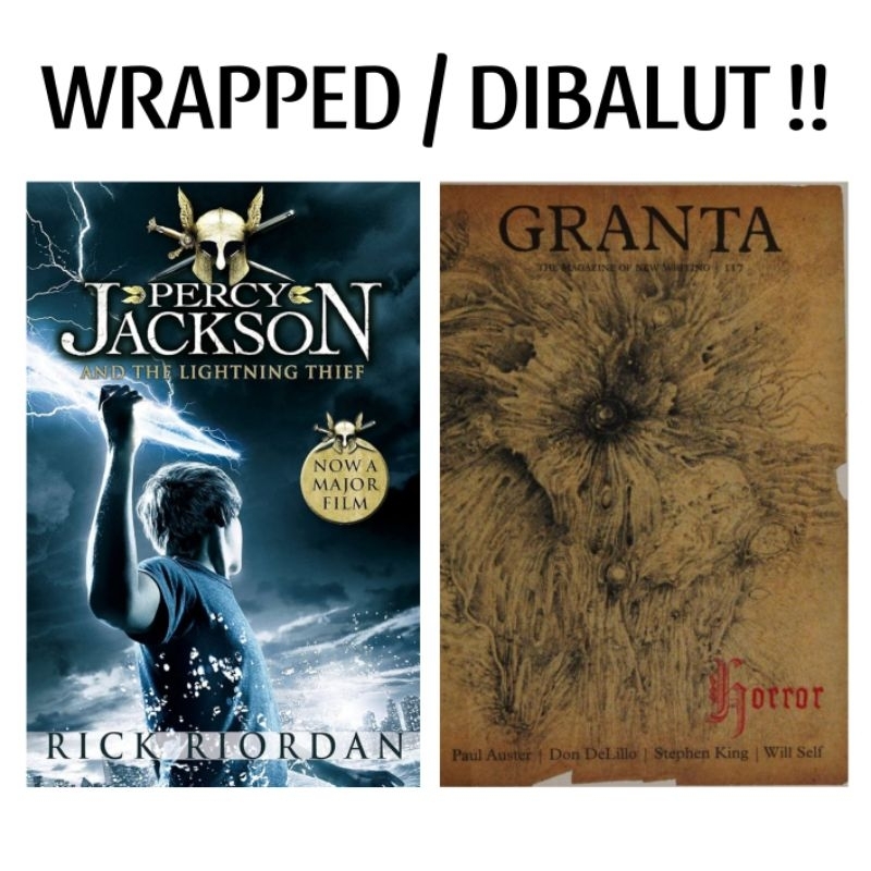 Percy Jackson and the lightning thief/ Granta horror novel | Shopee ...