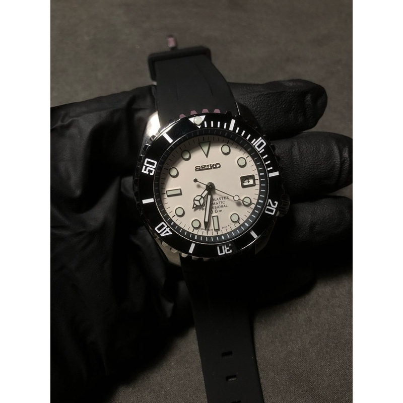 【Skx 007 Panda】 Seiko Mod Putih Hitam Jam Tangan Mekanikal Automatik ...