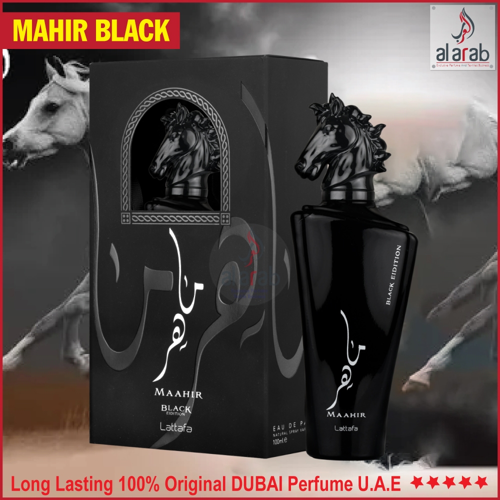 Mahir Black By Lattafa EDP Perfume for Men & Women Unisex Perfume 100ml ...