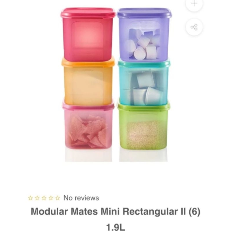 TUPPERWARE Modular Mates Mini Rectangular II 1.9L(1 Pcs) | Shopee Malaysia
