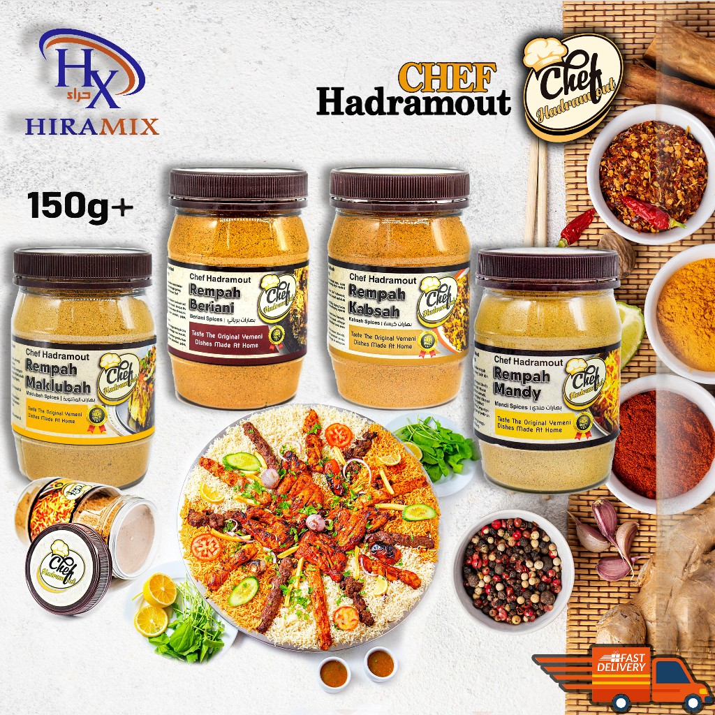 Rempah Nasi Arab Chef Hadramout Spices Kabsah Mandy Biryani Shawarma ...