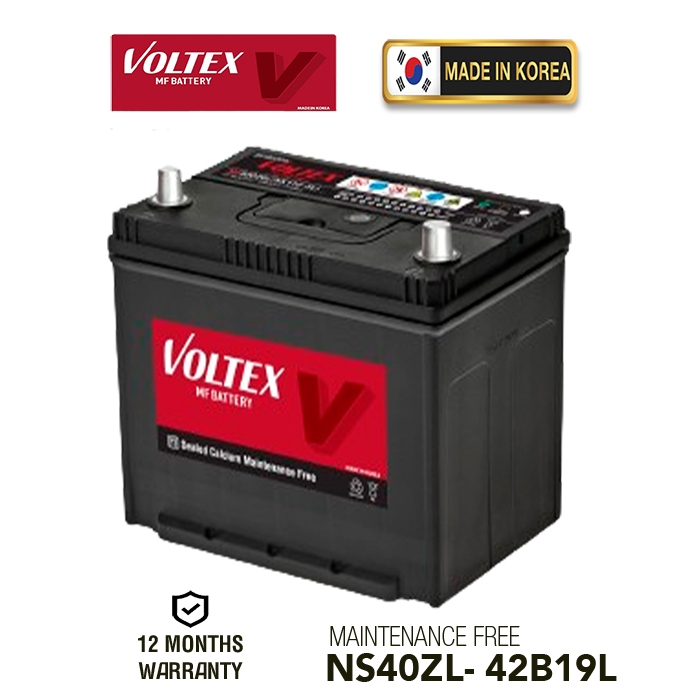 Voltex NS40ZL 42B19L (High Grade) (Made In Korea) Maintenance Free Car ...