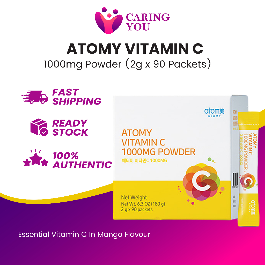Atomy Vitamin C 1000mg Powder 艾多美维生素C (2g * 90packets) Brightening ...