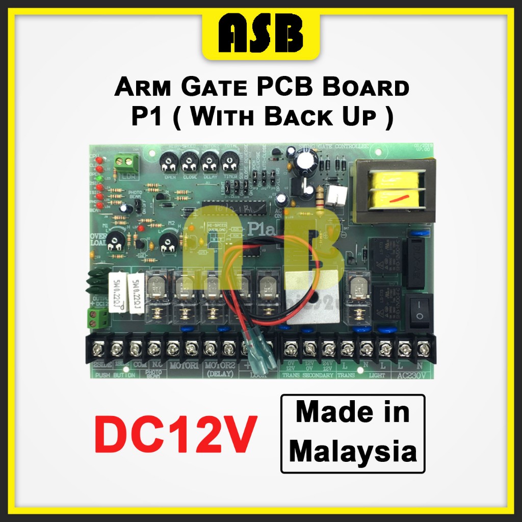 (1pc) Arm Gate PCB Board with Back Up P1 ( DC12V ) ( 006002067 ...
