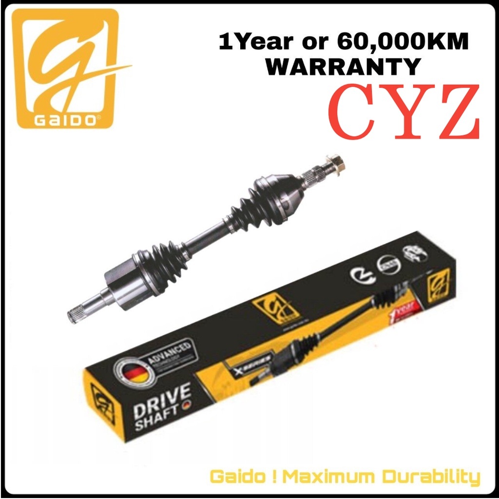Gaido Drive Shaft Proton Saga VVT AUTO 20Y (Proton Logo) (1 YEAR/60 ...