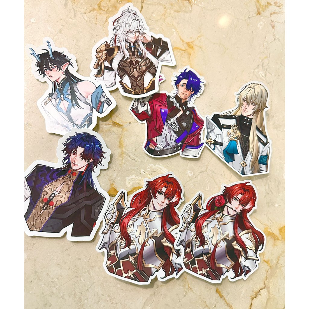 4-inch Honkai Star Rail stickers (JINGYUAN, BLADE, DANHENG, SAMPO ...