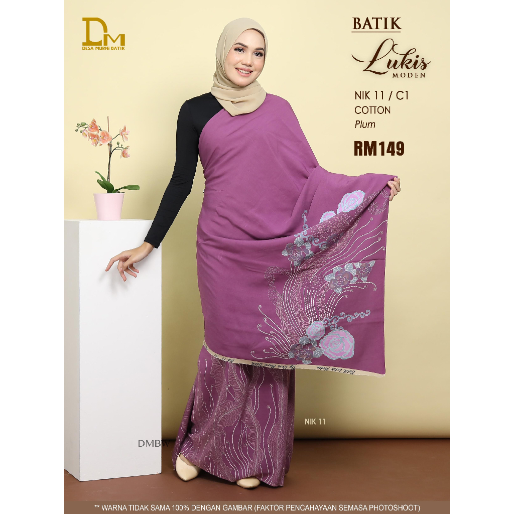 DESA MURNI BATIK - BATIK LUKIS MODERN - COTTON (NIK) 🔥🔥🔥 | Shopee Malaysia