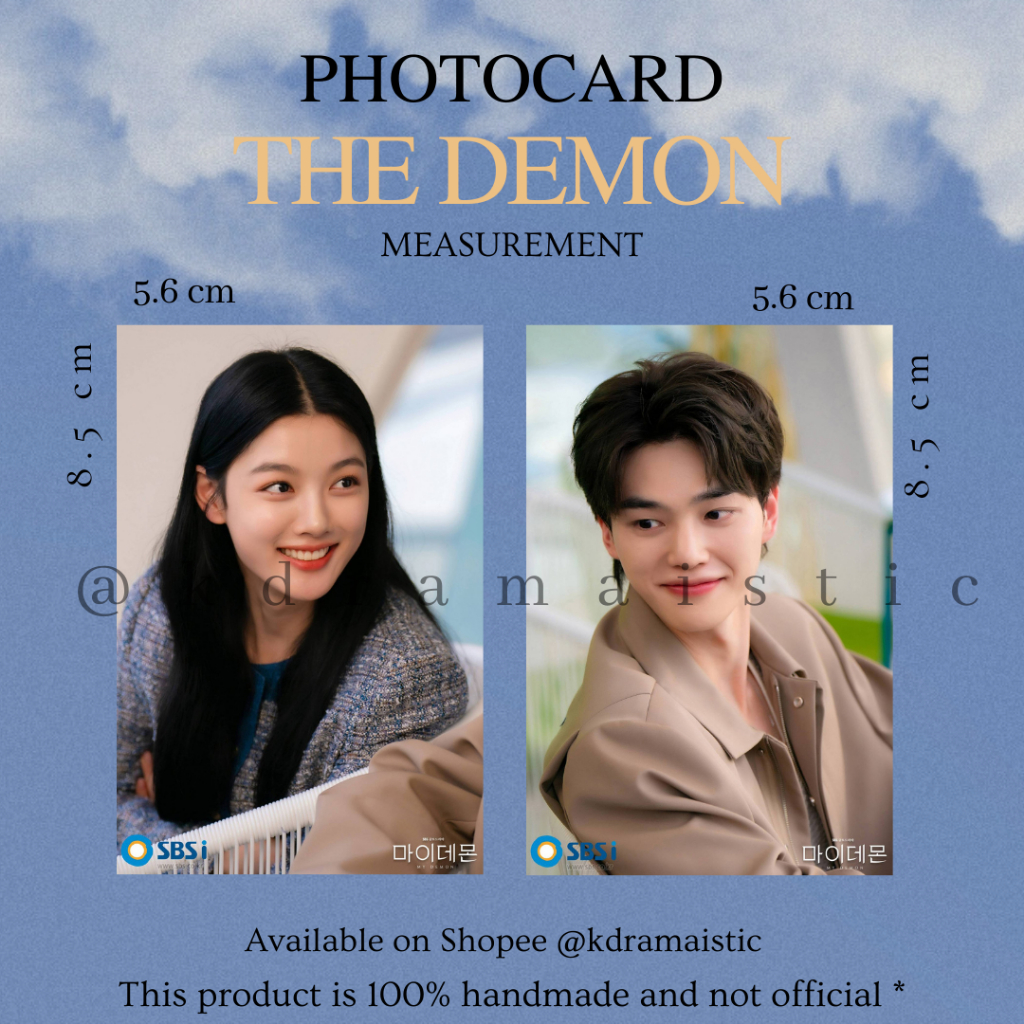 MY DEMON PHOTOCARD | FAN MADE|NETFLIX [KDRAMA MERCH] | Shopee Malaysia