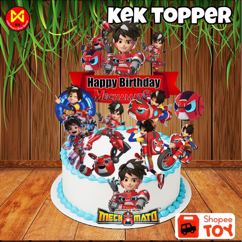 Kek Topper Mechamato | Shopee Malaysia